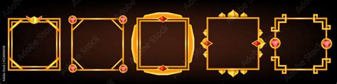 Game Frame Vector Set Medieval Ancient Facecam Menu Avatar Ui Fantasy Game Frame Vector Set Medieval Ancient Facecam Menu Avatar Ui Fantasy