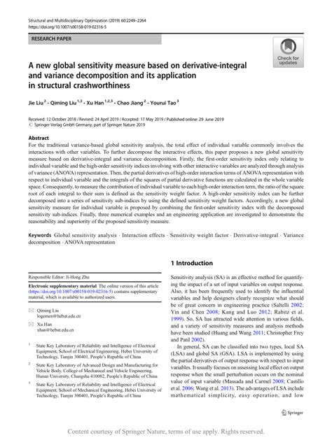 A New Global Sensitivity Measure Based On Derivative Integral And