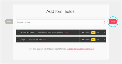 How Do I Add A Dropdown Help Collect Email Addresses Personal Details Customer Check In