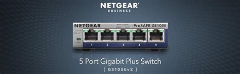 Amazon Com NETGEAR Port Gigabit Ethernet Plus Switch GS Ev Managed Desktop Or Wall