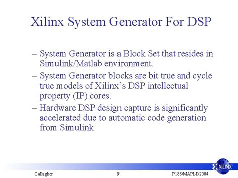 Accelerating Dsp Algorithms Using Fpgas Sean Gallagher Dsp Accelerating Dsp Algorithms Using Fpgas Sean Gallagher Dsp