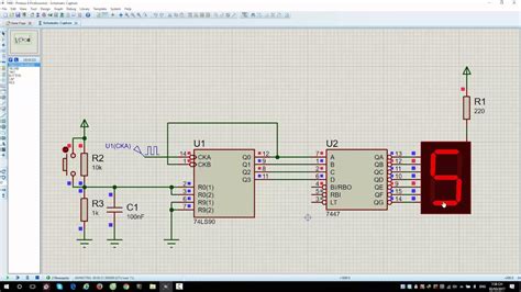 7 Segment Display Circuit Diagram 7447