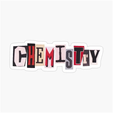 Chemistry Class Label Sticker By Mawked
