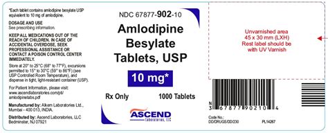 Dailymed Amlodipine Besylate Tablet