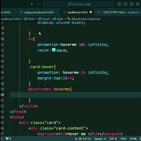 Card Hover Animation In Html And Css Html Css Viral Shorts Youtube