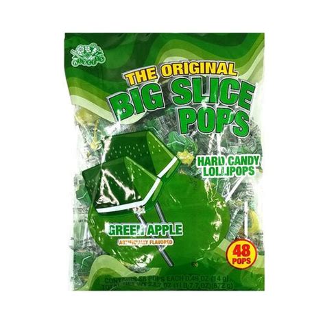 Big Slice Green Apple Pop 48 Ct — Sugar Bear Candy