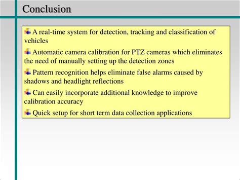 ppt automatic camera calibration using pattern detection for vision