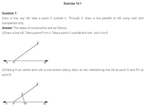 Ncert Solutions For Class 7 Maths Chapter 10 Practical Geometry