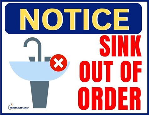 sink out of order sign free download in 2023 out of order sign