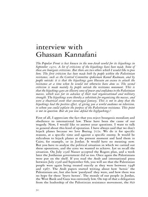 Kanafani Nlr Interview 1971 Pdf