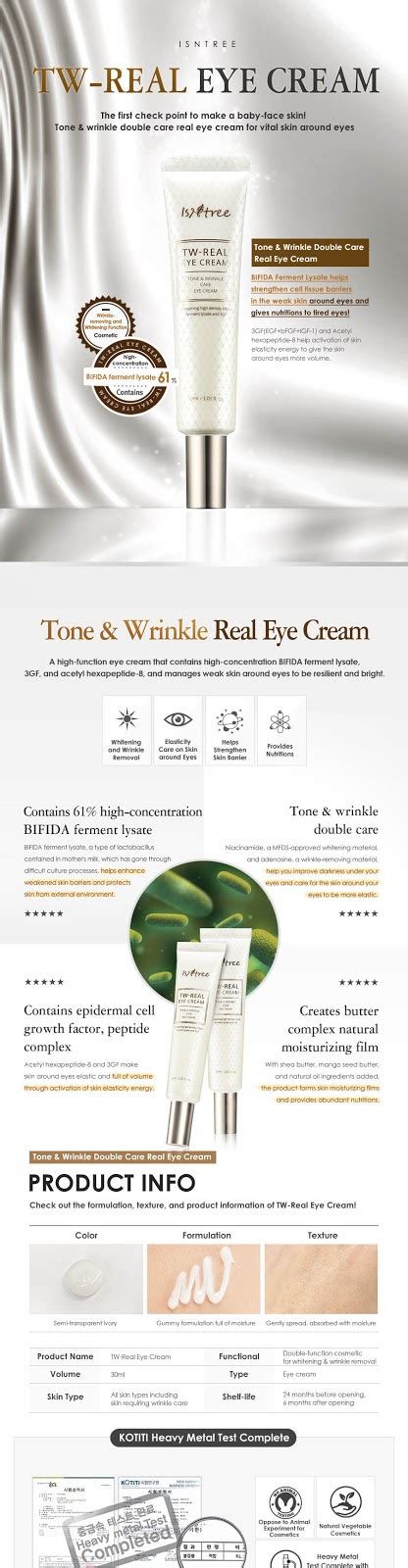 REVIEW: [ISNTREE] TW-Real Eye Cream - Novata en Progreso