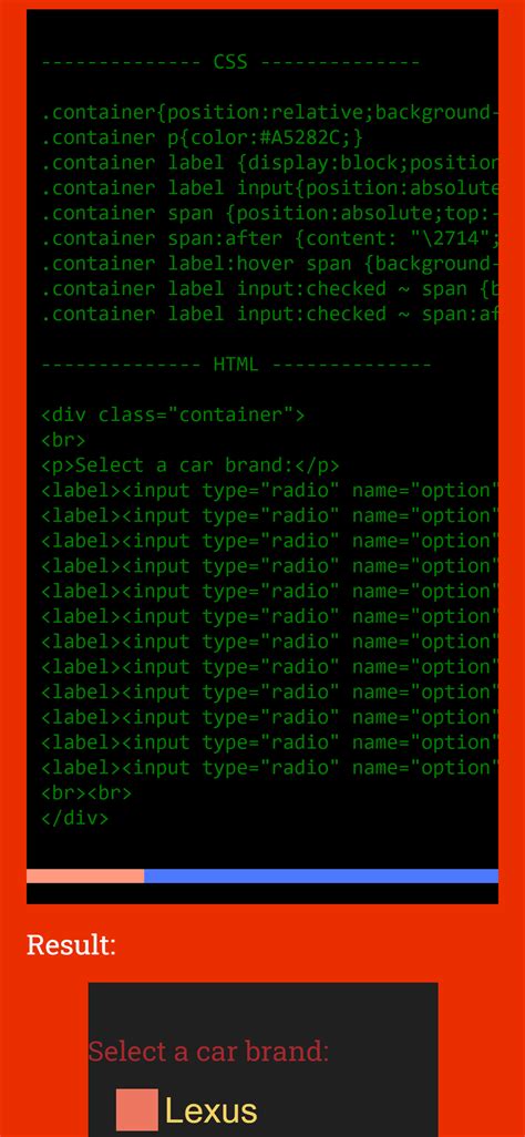 How To Customize Form Radio Inputs In CSS Radio Custom Css