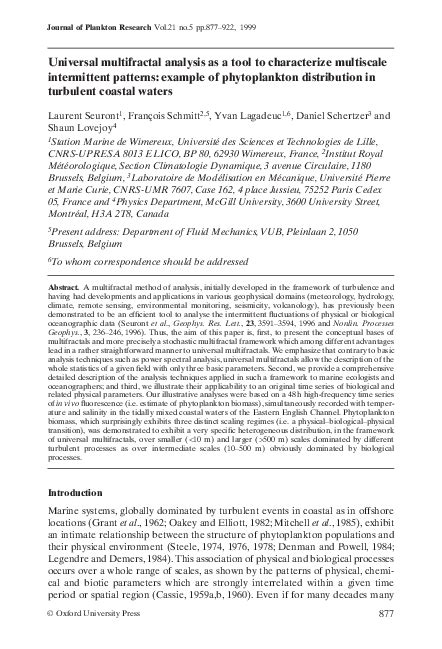 pdf universal multifractal analysis as a tool to characterize