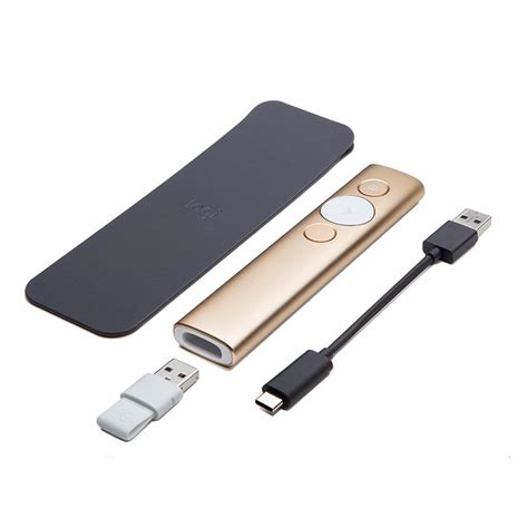Amazon.com: Logitech Spotlight Advanced Presentation Remote – Gold ...