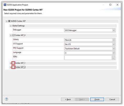 howto create a blinking led application project for s32r45 using s32