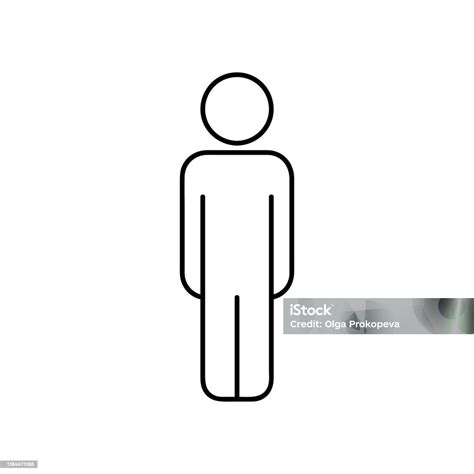남자 벡터 선 아이콘입니다 윤곽선 벡터 기호 흰색에 격리 선형 스타일 그림 기호 로고 일러스트레이션 완벽한 픽셀 벡터에 대한 스톡 벡터 아트 및 기타 이미지 Istock