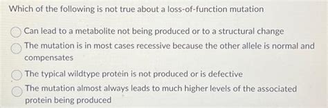 which of the following is not true about a
