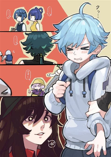 Hu Tao Xiao Qiqi Chongyun Xiangling And 2 More Genshin Impact Drawn By Jun Seojh1029