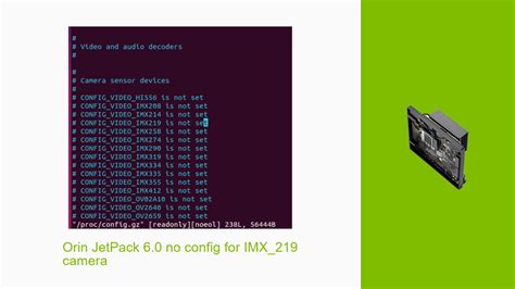 Orin Jetpack 60 No Config For Imx219 Camera Help Docs For Errorsissues On Nvidia Jetson Dev