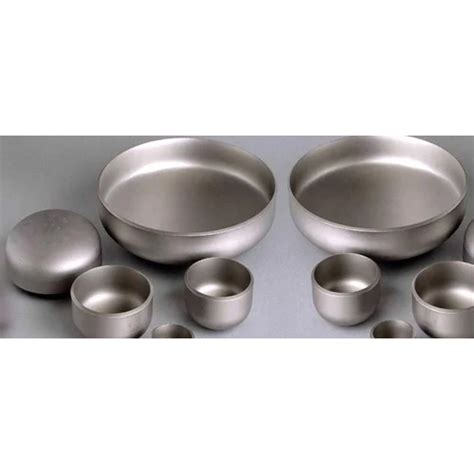 Butt Weld Fittings Pipe End Caps Stainless Steel Round Shape Silver