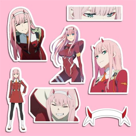 Jual Sticker Anime Zero Two Darling In The Franxx Sticker Zero Two