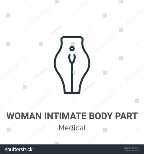 Woman Intimate Body Part Outline Vector Stock Vector Royalty Free 1587926071 Shutterstock