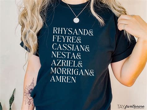 Acotar Character Names Svg And Png Bundle Digital Download Etsy