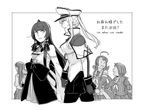 Akagi Graf Zeppelin Kawakaze And Mizuho Kantai Collection Drawn By