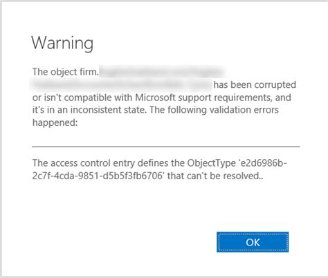 Warning The Object Has Been Corrupted Collaboration Spiceworks Community
