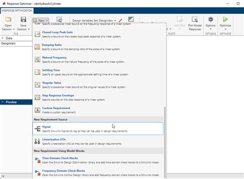 Design Optimization To Meet A Custom Objective Gui Matlab And Simulink