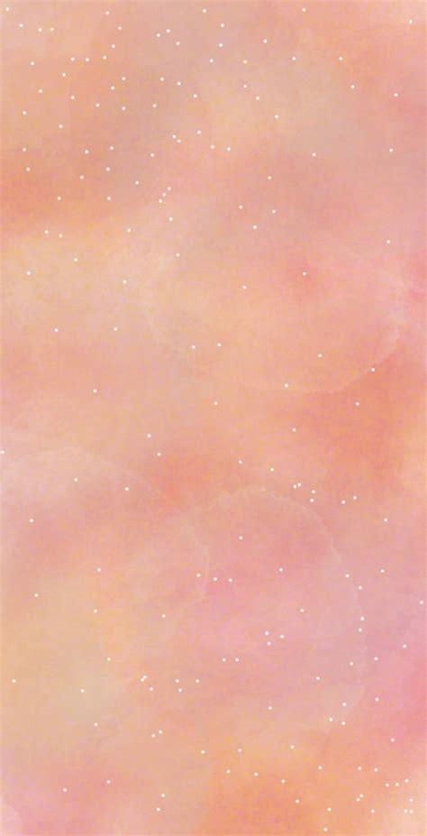 Download White Dots And Peach Color Aesthetic Background Wallpaper