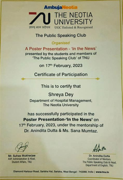 shreya dey on linkedin theneotiauniversity
