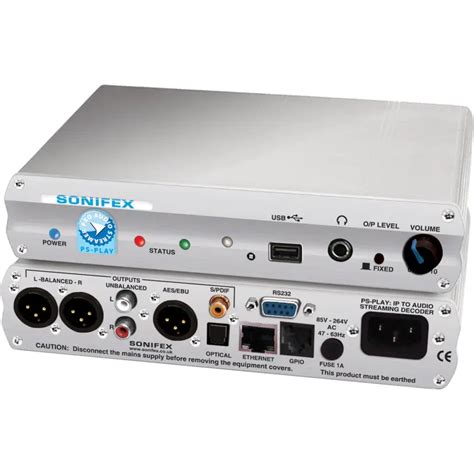 User Manual Sonifex Ps Play English 44 Pages