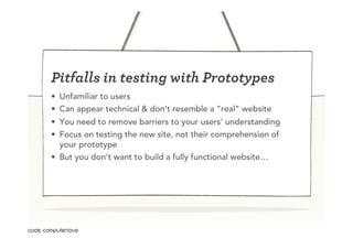 Rapid Prototyping With Axure RP Part Using Axure For Usability Testing PPT