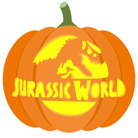 Jurassic World Pumpkin Stencil Free Printable Papercraft Templates