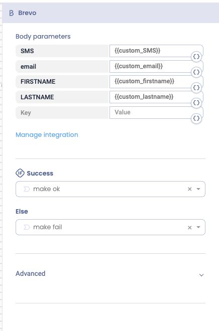 Brevo Action Tiledesk Knowledge Base