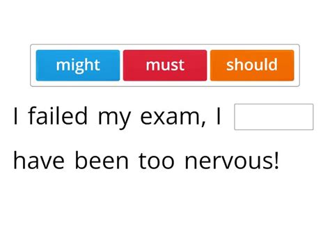 C A Variety Of Modals Missing Word