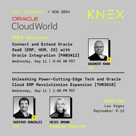 Knex Technology On Linkedin Cloudworld24 Oracleaces Technology Cloud Erp Hcm Saas