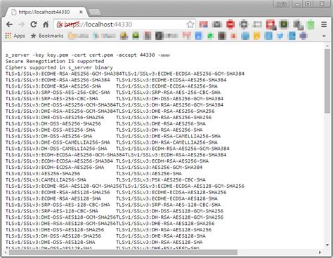 create a simple server with openssl s server superhero ninja