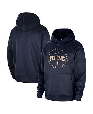 Nike Mens Navy New Orleans Pelicans 202425 Spotlight On Court Practice Performance Pullover