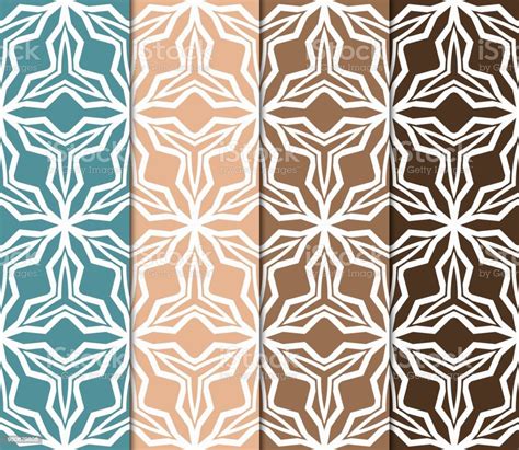 현대적인 세련 된 기하학 육각 완벽 한 패턴 배경 아트 데코의 집합입니다 고급 벽지 초대에 대 한 텍스처입니다 벡터 일러스트 레이 션 및 디자인 장식입니다 기하에 대한 스톡