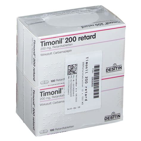 Timonil® 200 Retard 200 St Mit Dem E Rezept Kaufen Shop Apotheke