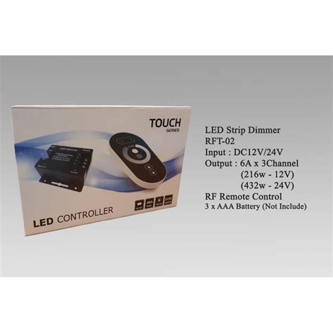 Led Strip Light Dimmer Controller With Remote 12 24v Shopee Malaysia