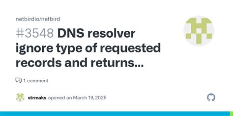 Dns Resolver Ignore Type Of Requested Records And Returns Wrong Result