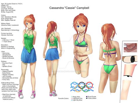 Cassie Reference Sheet By Y Eenter Outdated By Alchemistmoon On