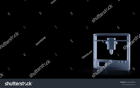 3d Rendering Frosted Glass Symbol 3d Stock Illustration 1929768044 Shutterstock