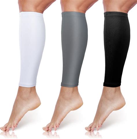 3 Pairs Calf Compression Sleeves For Men And Women Football Leg Sleeve