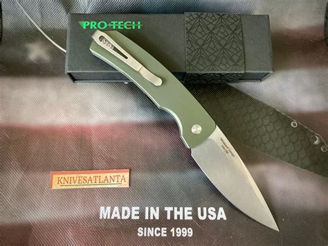 Protech Magic 2 Whiskers Automatic Knife ~ Green Aluminum