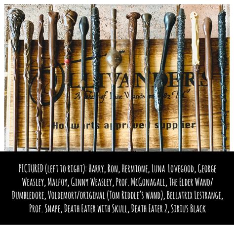 10 Character Wands Inspired By Harry Potter Harry Potter Etsy