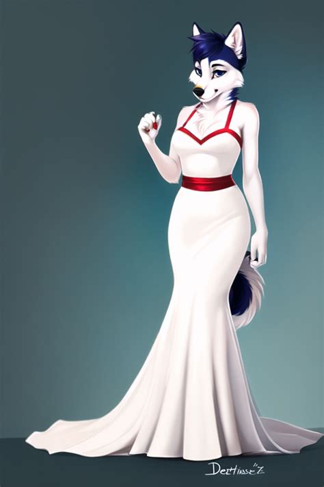 Husky In Dress 4 By Hardboildchicken On Deviantart